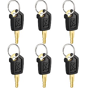 Tecreddy Cat Keys for Caterpillar Heavy Equipment Part #5P8500, 6-Pack