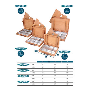 Mabef Sketch Box, 8"x12" (MBM-100)