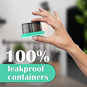 WEST BROS Stainless Steel Containers with Lids - Reusable Snack Containers with Silicone Lids - Leakproof Stainless Steel Food Storage - Round Metal Premium Container Bento Box