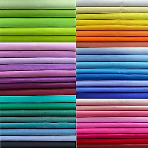 LUMANSUO 50pcs 8" x 8" Cotton Quilting Fabric Squares Fat Quarter Bundles Fabric for DIY Craft Patchwork,Solid