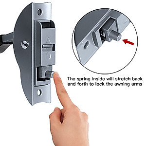 EXCELFU 830644 Deluxe Handle for A&E and Dometic Awning Lift (2 Pack)