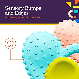 Special Supplies Teether Heart Spoon Oral Motor Therapy Tools, Textured Stimulation and Sensory Input Treatment for Babies and Toddlers, BPA Free Silicone, Dual Use Spoon Plus Teether