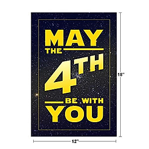 May The Fourth Be with You Movie Cool Wall Decor Art Print Poster 12x18