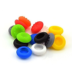 10 x Analog Controller Thumb Stick Grip Thumbstick Joystick Cap Cover for PS4 PS3 for Xbox 360 Xbox One (Grey)