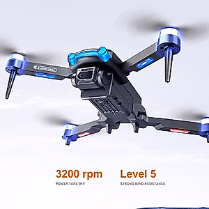 Rc Mini Drone with Camera for Adults 4K Dual Hd Camera Fpv Drone with Altitude Hold Headless Mode Foldable Drone for Kids 8-12 Rc Plane Flying Toys Personalized Birthday Gifts for Beginners