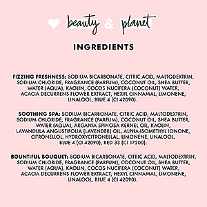 Love Beauty and Planet Bath Bombs Gift Set Gift Ideas for Her, Wife, Bath and Body Pampering Gift Set Murumuru Butter and Rose, Coconut Water and Mimosa Flower, Argan Oil and Lavender Paraben Free