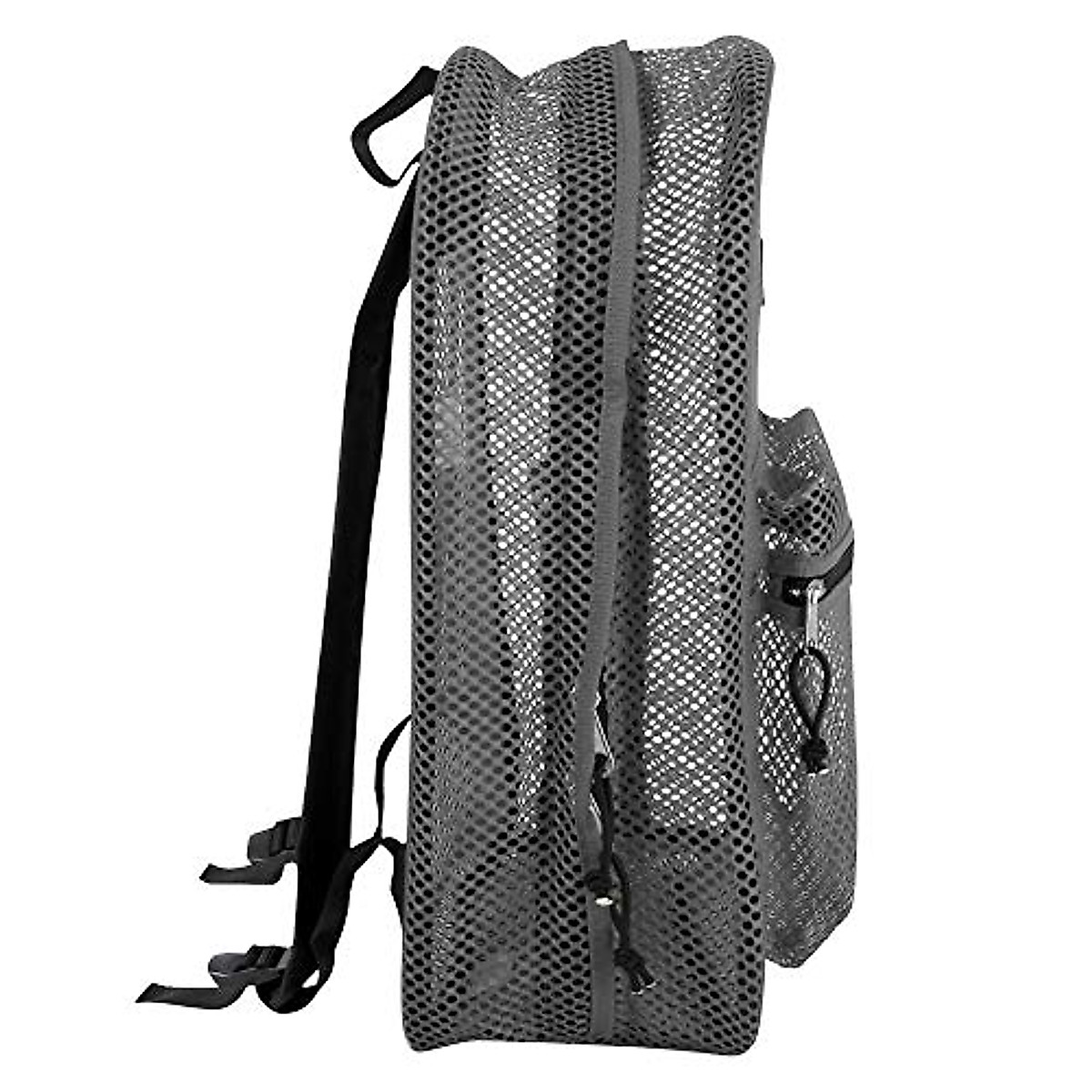 Summit Ridge Mesh Backpacks for Kids, Adults, School, Beach, and Travel, Colorful Transparent Mesh Backpacks with Padded Straps Large