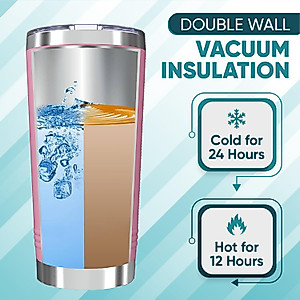 You Are The Best Thing I Ever Found on The Internet Insulated Tumbler 20 oz. with Lid, Stainless Steel Cups Travel Coffee Mug Valentine's Day Gift (Light Pink)