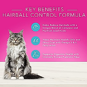 Blue Buffalo True Solutions Hairball Control Natural Adult Dry Cat Food, Chicken 3.5-lb