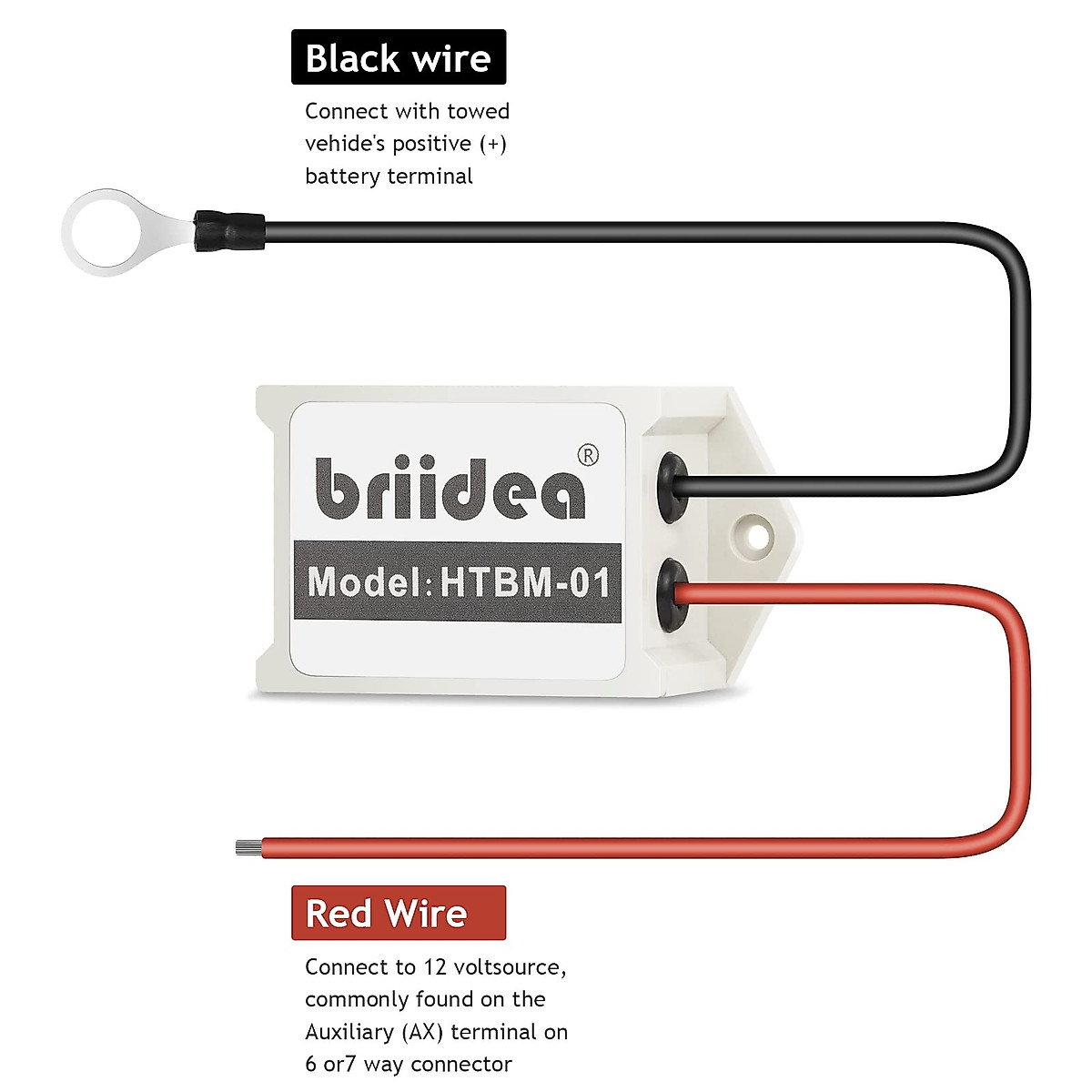 Briidea Towed Vehicle Battery Maintainer, Easy Installation