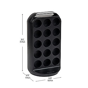 Mind Reader Carousel Coffee Pod Holder, 1 Count (Pack of 1), Black, 30 pods