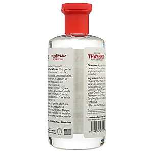 Thayers Alcohol-Free Rose Petal Soothing Witch Hazel for Face & Skin with Aloe Vera UcvrXn, 3Pack (12 oz)