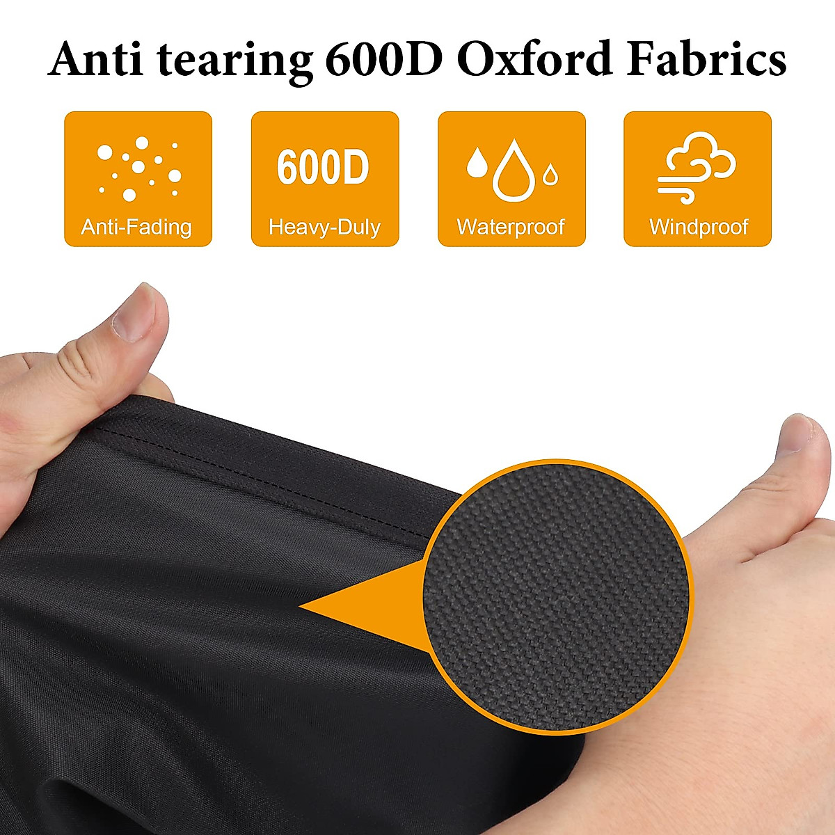 BBQ PLUS Griddle Cover for Blackstone 36'' ProSeries Griddle with Hood,Heavy Duty Waterproof Flat Top Grill Cover for Blackstone Pro Series 36 Inch Griddle,Black