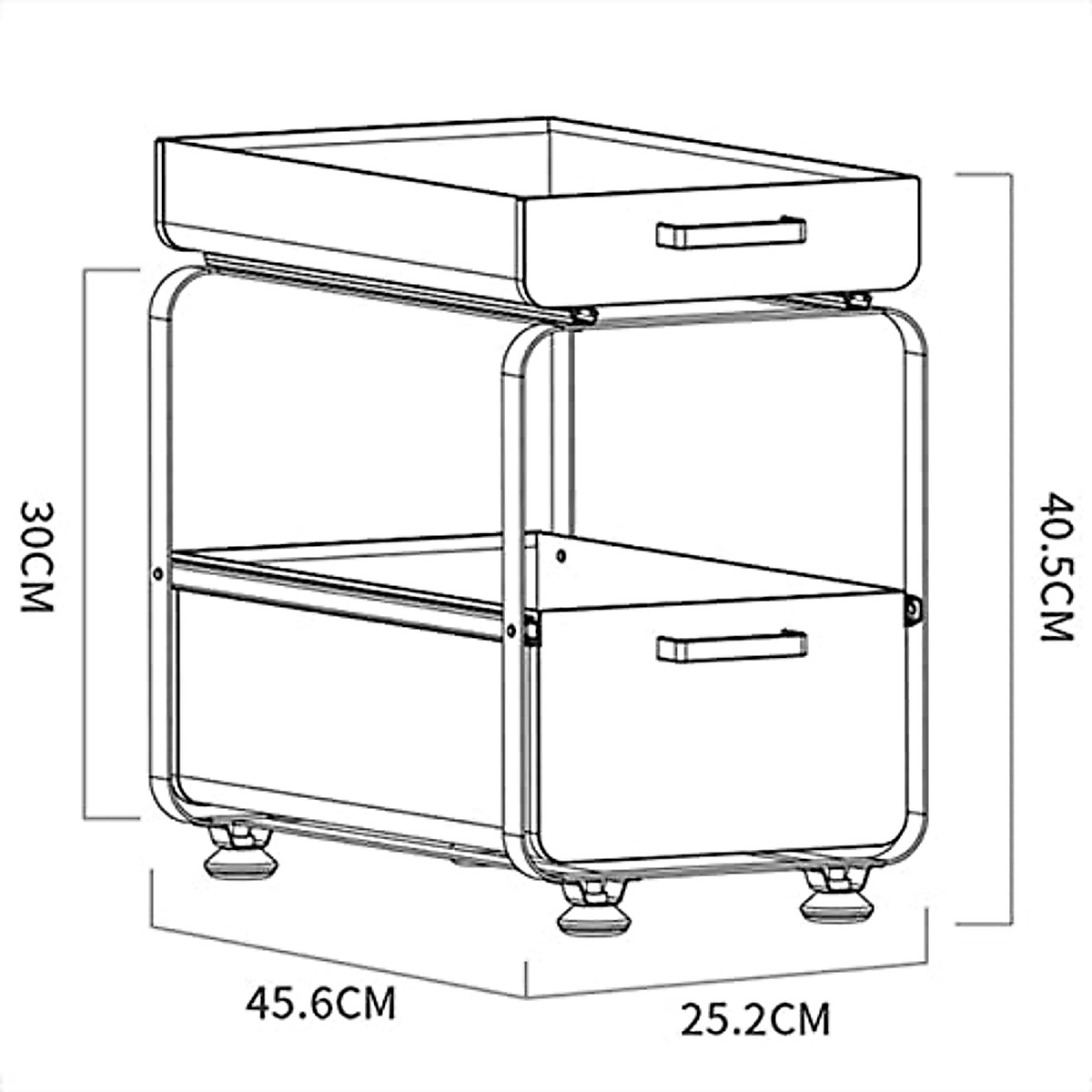 HytTer Sinks Under Sink Organizers,Kitchen Cabinet Organization,2 Tier Cabinet Shelf and Bathroom Organizer Rack for Kitchen Spices Cleaning Supplies Cosmetics/Black