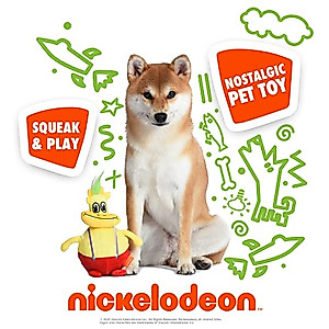 Nickelodeon for Pets Spongebob Squarepants Plankton Figure Plush Dog Toy - 6 Inch Small Dog Toy for Spongebob Fans - Plankton Squeaky Dog Toy for All Dogs Made from Soft Plush Fabric (FF14785)