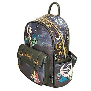 Wondapop Nightmare Before Christmas 11" Vegan Leather Fashion Mini Backpack