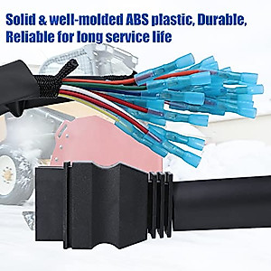 WYPabiqis MSC04753 MSC04754 Boss Plow Harness Repair, Boss Plow Plug, Snow Plow Wiring Harness Repair Kit for BOSS Snowplow Blade