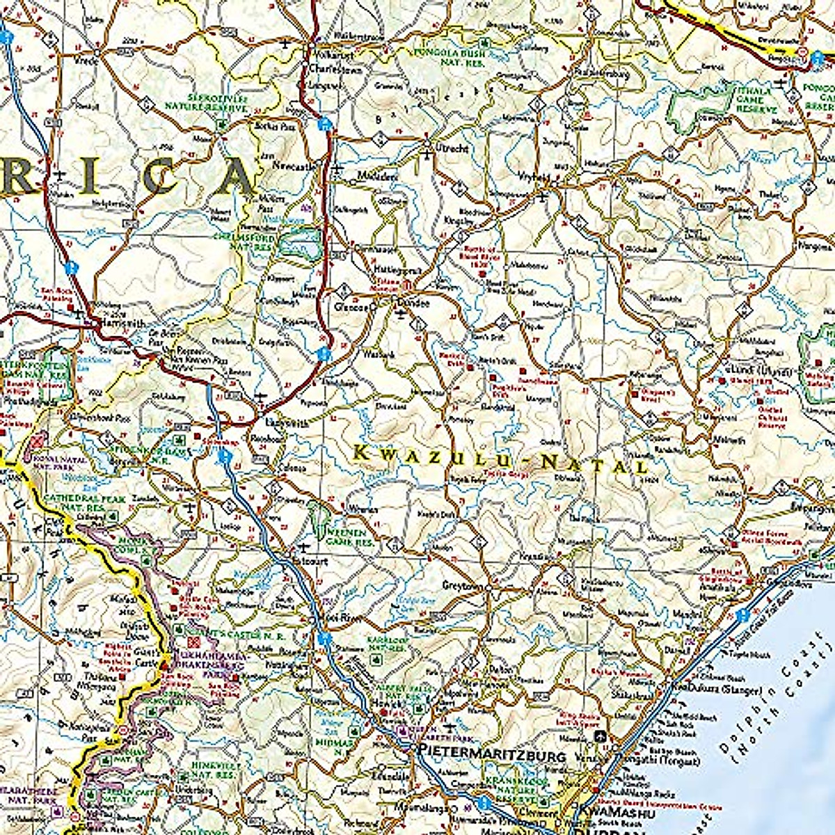 South Africa Map (National Geographic Adventure Map, 3204)