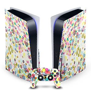 Head Case Designs Officially Licensed Ninola Dots Art Mix Matte Vinyl Faceplate Sticker Gaming Skin Case Cover Compatible with Sony Playstation 5 PS5 Disc Edition Console & DualSense Controller