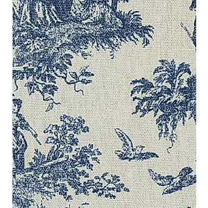 Waverly - Premium Printed Cotton Fabric by The Yard, Floral Design, DIY, Craft, Project, Sewing, Designer Upholstery and Home Decor, 54" Wide (Rustic Life Collection, Indigo)