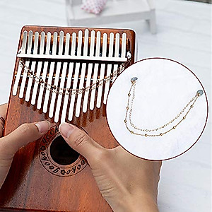 Tremolo Chain for Kalimba Piano Chain Sand Chain for Finger Piano Thumb Piano Sound Performance Improve Musical Chain Instrument
