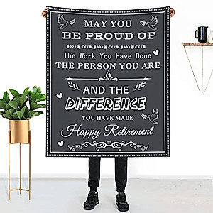 Retirement Gifts for Men 2022 - Soft Flannel Throw Blankets Best Retirement Gifts Ideas for Men Coworkers Friends Teachers Dad Grandpa Happy Retirement Gifts 50x60 Inches