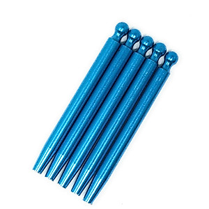 AirstreamIT Aluminum Cribbage Board Pegs - 5 Red, 5 Blue, 5 Silver, and 5 Turquoise - Standard 1/8 Inch Holes