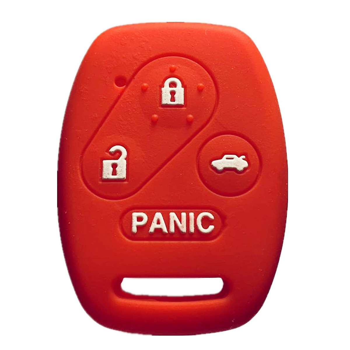 Rpkey Silicone Keyless Entry Remote Control Key Fob Cover Case protector Replacement Fit For Honda Accord Accord Crosstour CR-V Civic Element Pilot OUCG8D-380H-A N5F-S0084A N5F-A05TAA(gules)