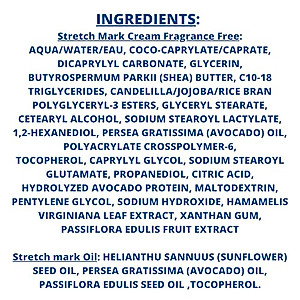 Mustela Maternity Stretch Marks Set - Natural Pregnancy Skincare - Contains Stretch Marks Cream & Belly Oil - EWG Verified & Fragrance-Free - 2 Items Set