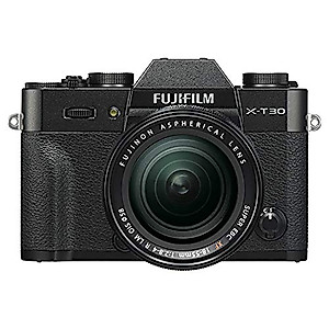Fujifilm X-T30 Mirrorless Digital Camera w/XF18-55mm F2.8-4.0 R LM OIS Lens - Black