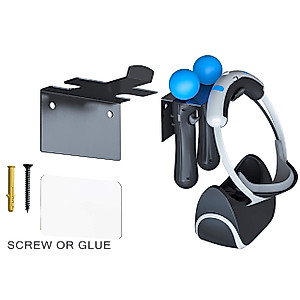 Skywin PSVR Wall Mount - Compact, Scratch Resistant Stand for PS4 VR Headset and Move Controllers