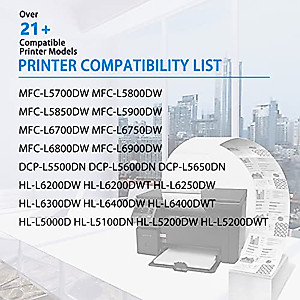 NineLeaf Compatible Drum Unit Replacement for Brother DR820 DR-820 to use in MFC-L6700DW MFC-L6750DW MFC-L6800DW MFC-L6900DW DCP-L5600DN DCP-L5650DN Printer (10 Pack Black)