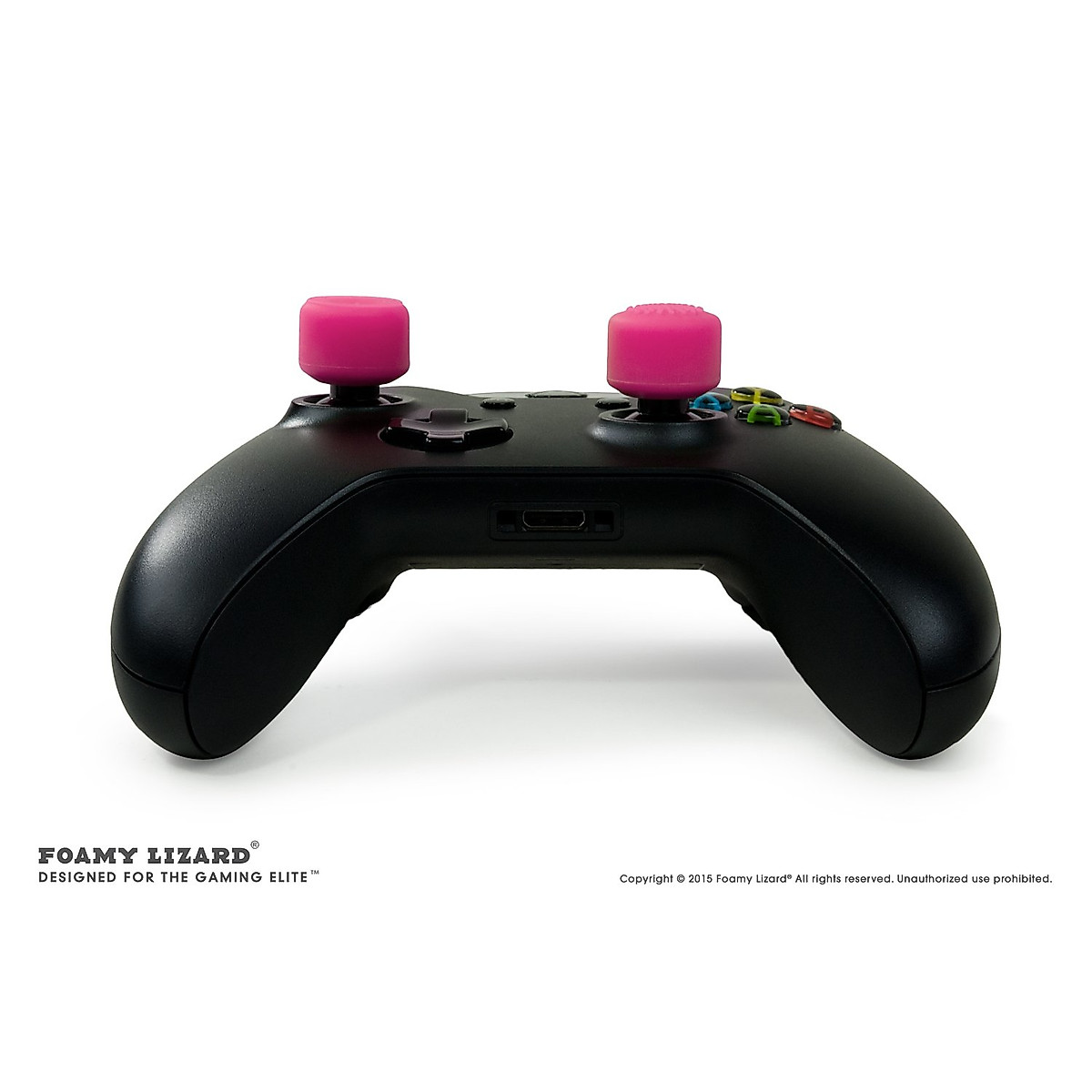AceShot Thumb Grips (8pc) for Xbox One (Series X, S) & Steamdeck by Foamy Lizard – Sweat Free 100% Silicone Precision Raised Antislip Rubber Analog Stick Grips For Xbox One Controller (8 grips) PINK