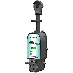 Surge Guard Southwire Full Protection Portable with LCD Display, 50A Black