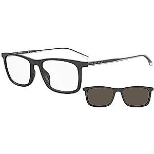 Hugo Boss BOSS 1150/CS Matte Grey/Brown Grey Clipon 55/18/145 men Sunglasses