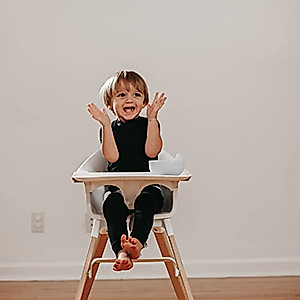 Ullabelle Toddler Plates, Bowls, & 2 Spoons for Babies - Silicone Suction Non-Slip Baby Feeding Set Kids - BPA Free (Blue)