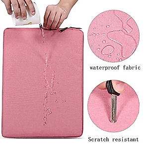15.6 Inch Laptop Case for women,Acer Nitro 5/Acer Aspire 5/Acer Chromebook 15.6",Dell Inspiron 15.6,Lenovo IdeaPad 15.6", ASUS Vivobook 15.6", MSI GF65/GF63/GL66/GP66/GV15, HP 15.6 Laptop Sleeve, Pink