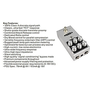 Demonfx CALL76 Compact FET Bass Compressor Fast US Ship