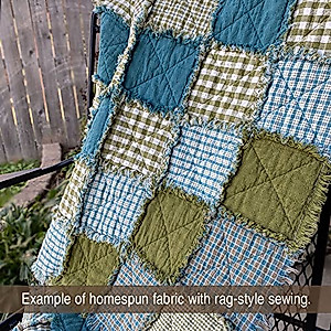 40+ Bluegrass Charm Pack, 5 inch Precut Cotton Homespun Fabric Squares by JCS