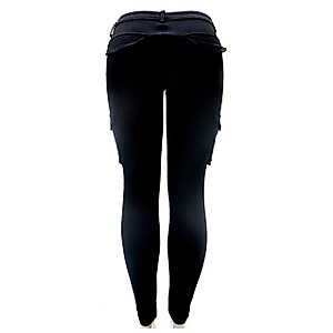 Jack David/Wax Jeans/Lucy Jeans Women's Cargo Pants Stretch Solid Casual Skinny