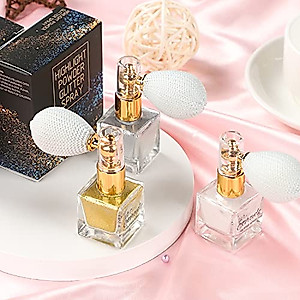 Silver Body Glitter Spray, Etercycle Shimmering Spray Powder Sparkle Powder, Cosmetic Shimmer Makeup Glitter for Hair and Body Face Clothes Nail Art Craft Design Easter Crafts