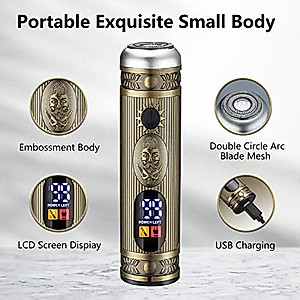 Soonsell Hair Clippers for Man T-Blade Trimmer Nose Hair Trimmer Set,Man Professional Cordless Barber Clippers Set Blade Close Cutting Beard Trimmer Trimmer ，Nose Hair Trimmer LCD Display(Bronze