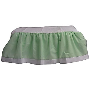 Baby Doll Bedding Regal nuetral Dust Ruffle/Crib Skirt, Mint
