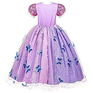 Meland Princess Dresses for Girls - Light Up Princess Costume for Little Girls, Halloween Costumes for Girls Toddler Age 3-8