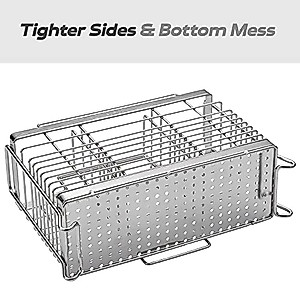Kesol Utensil Holder Utensil Drying Rack Basket Holder with 3 Divided Compartments, Sturdy 304 Stainless Steel Rust Proof