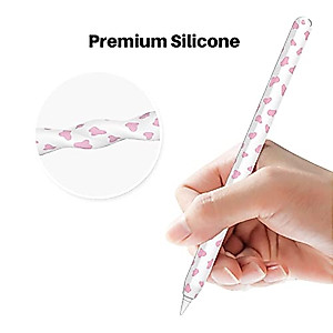 NIUTRENDZ Cow Print Case for Apple Pencil 2nd Generation Case Cover Silicone Protective Sleeve Skin Accessories with 10pcs Apple Pencil Tips Cover (Pink)