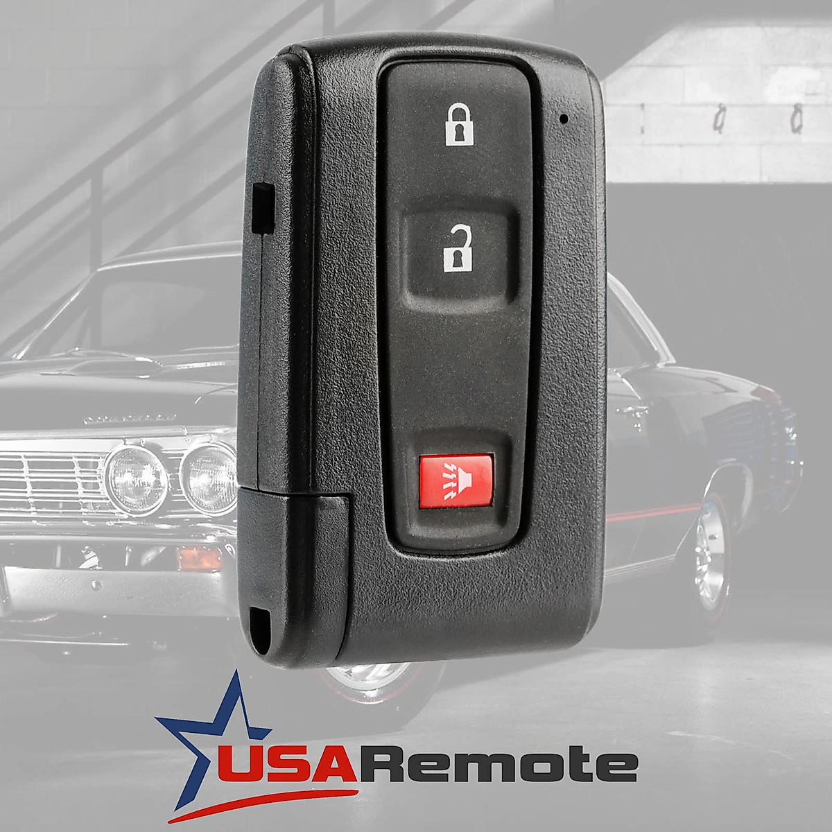 Key Fob fits 2004-2009 Toyota Prius Non Smart Keyless Entry Remote for BLACK LOGO (MOZB21TG)