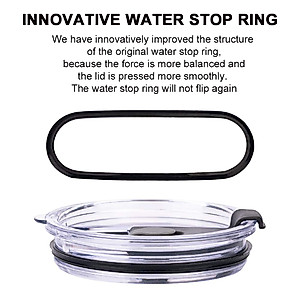 koodee 20 oz Tumbler Lids, Fits for 20 oz YETI Rambler, Old Style Rtic and More, 2 Pack Spill-proof Lids,Covers for 20 Ounce Tumbler,Cup (White)