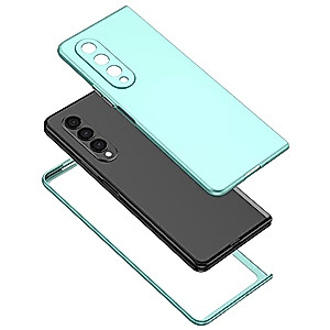 SHIEID Samsung Z Fold 3 Case, Z Fold 3 Case Ultra-Thin Phone Case Protective Cover for Samsung Galaxy Z Fold 3 5G Fashion PC Back Cover, Sky Blue