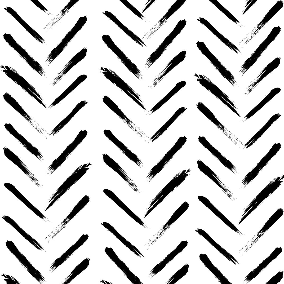 Black and White Stripe Wallpaper 17.71In X 236In Geometric Peel and Stick Wallpaper Modern Stripe Contact Paper Self Adhesive Removable Waterproof Wall Paper for Old Furniture Renovation